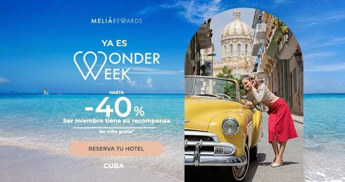 Buen Viaje a Cuba - Meliá Cuba anuncia Wonder Week en su web oficial